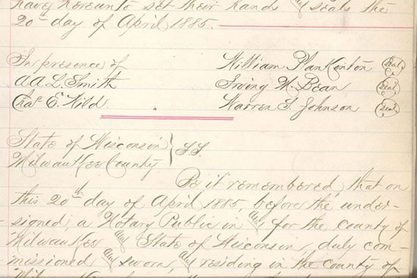 This Month in History: Officers sign first articles of association ...